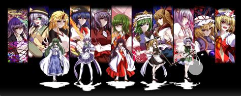 Wallpaper 3000x1200 Px Anime Girls Touhou 3000x1200 Wallup