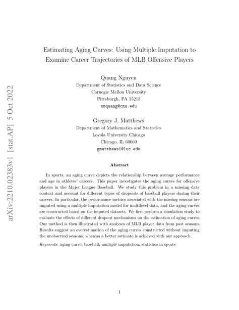 Pdf Filling In The Gaps A Multiple Imputation Approach To Estimating