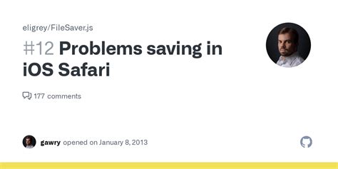 problems saving in ios safari · issue 12 · eligrey filesaver js · github