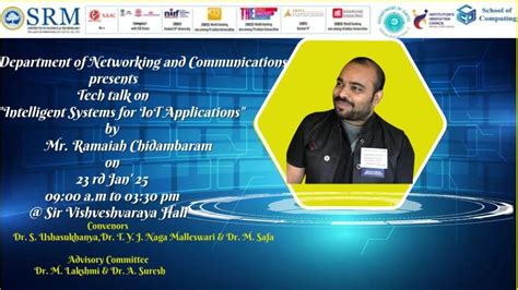 Srmtechtalk Intelligentsystems Iot Techtalk Networking… School Of Computing Srmist