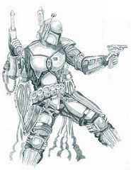 Jango Fett Sketch At PaintingValley Com Explore Collection Of Jango Fett Sketch