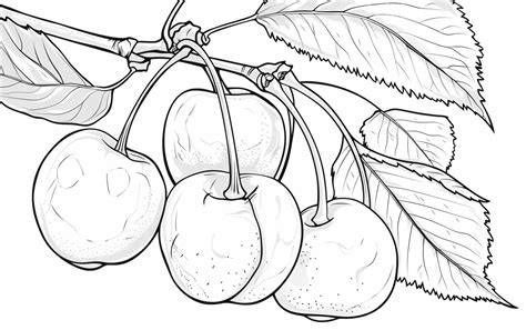 38 Cereza Para Colorear Descarga Gratis Para Colorear