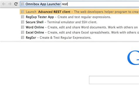 Omnibox App Launcher para Google Chrome Extensión Descargar