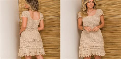Faça o lindo vestido de crochê clássico receita e gráfico