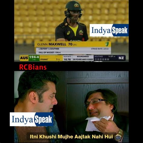 Indyaspeak Rcbians Nowadays Be Like Itni Khushi Mujhe Aaj Tak Nahi Hui