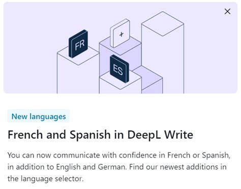 Новые языки в Deepl Write французский и испанский Хабр