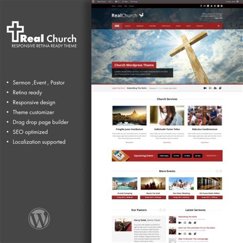Real Church Responsive Retina Ready Theme MasterBundles