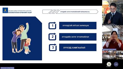 “Боловсрол ба эцэг эх асран хамгаалагч харгалзан дэмжигчийн оролцоо” цахим хурал Youtube
