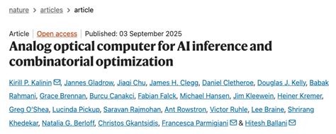 100倍ai推理能效提升！微软提出“模拟光学计算机”，研究登上nature 智源社区