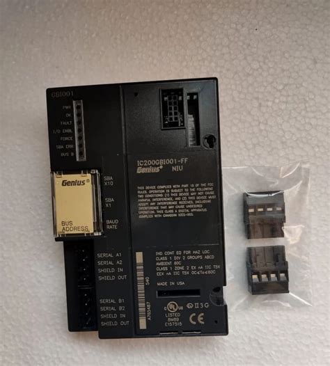 7 Segment Led Din Rail Ge Fanuc Make Genius Network Interface Unit Model Ic200gbi001 For