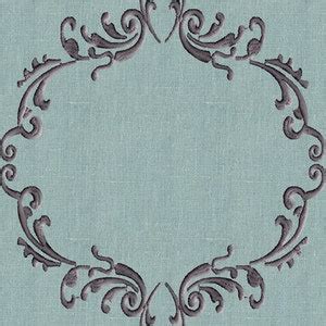 Damask Frame Monogram Font Not Included EMBROIDERY DESIGN Instant Download 2 Sizes Vp3 Hus