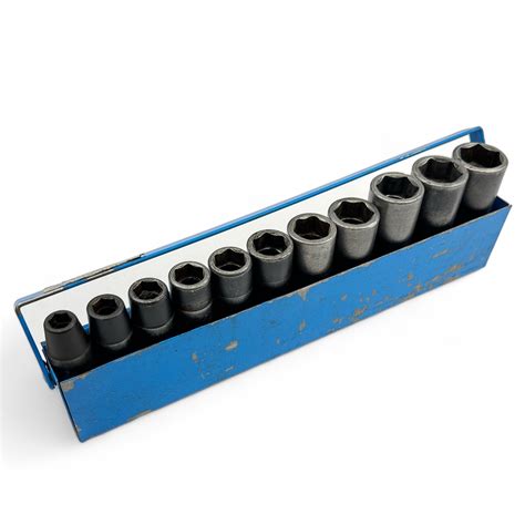 Cornwell 11 Piece 1 2 Drive SAE Deep Socket Set 6 Point 3 8 1