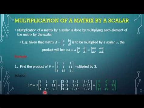 Matrices | Matrix Multiplication Explained: Scalars, Matrices, and ...