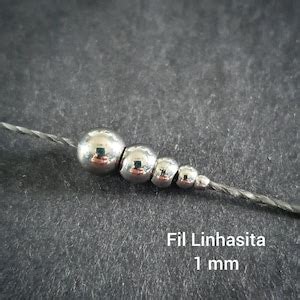 Perles rondes en Acier Inoxydable mm mm mm mm et mm Fourniture pour Micro macramé