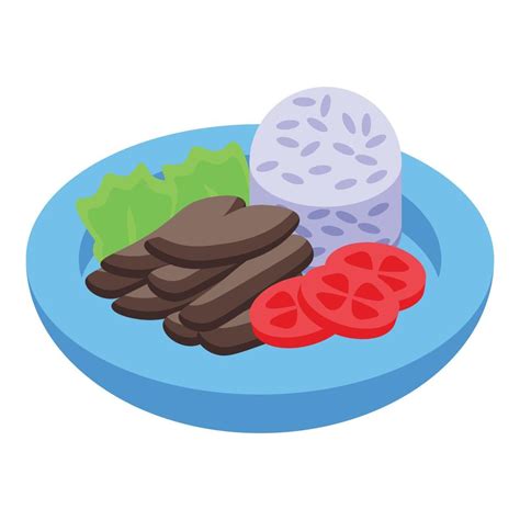 Vegan Dish Icon Isometric Vector Food Cuisine 15115801 Vector Art At