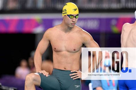 Swimming Heats William Xu Yang Of Australia Prepares To Swim The