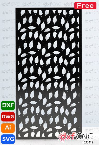 Free Cnc Tree Design Leaf Pattern Download Free Svg And Dxf File