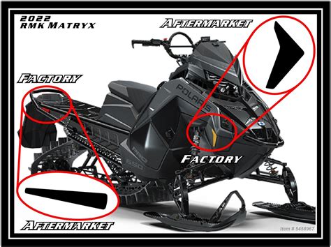 2022 24 Polaris Rmk Matryx Black Reflectors Pnk Custom Design