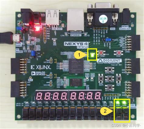 Nexys4 Ddr开发（一） 板子启动及测试 Csdn博客