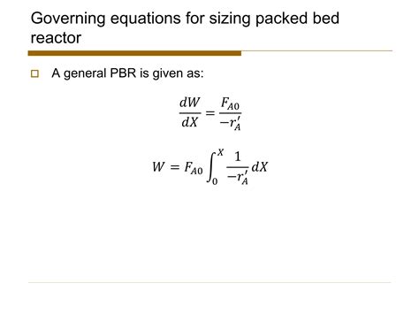 Lecture 9packed Bed Reactor Designfirpdf Chemistry Science