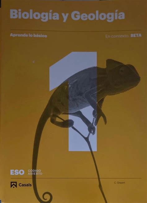 1º Eso Biologia Y Geologia Aprendo Lo BÁsico En Contexto Beta Proyecto