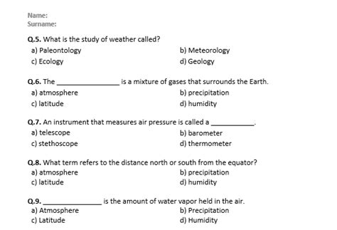 Weather And Climate Worksheet Printable And Distance Learning