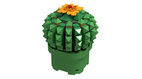 Lego Moc Flowering Potted Succulent Plant By Famulimus Rebrickable