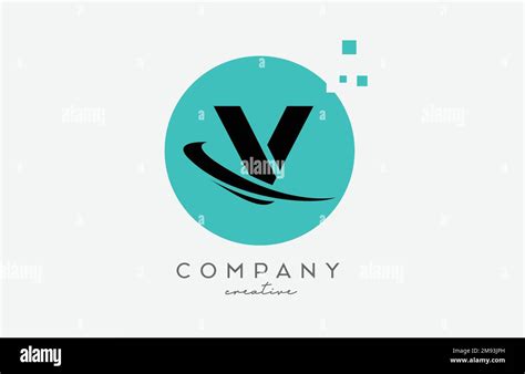 Circle V Alphabet Letter Logo Icon With Dots And Swoosh Template Design For A Business Or