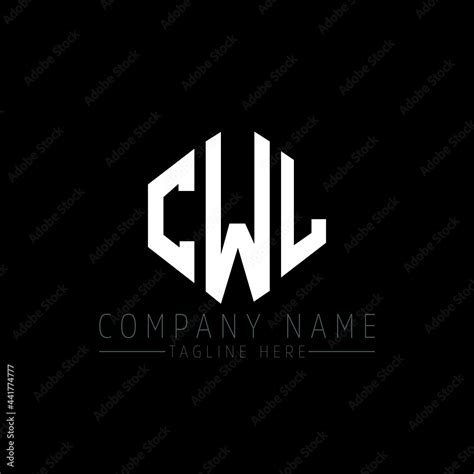 Cwl Letter Logo Design With Polygon Shape Cwl Polygon Logo Monogram Cwl Cube Logo Design Cwl
