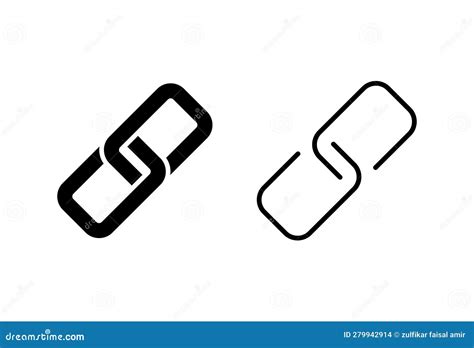 Link Icon Hyperlink Chain Symbol Stock Vector Illustration Of