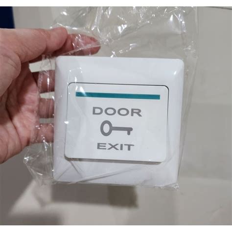 jual door exit button push button plastik besar 12volt push release to