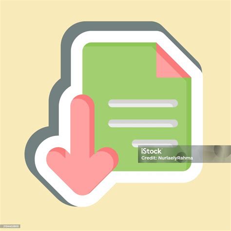 스티커 파일 버튼 다운로드 기호와 관련이 있습니다 심플한 디자인 일러스트레이션 가상현실에 대한 스톡 벡터 아트 및 기타 이미지 가상현실 교환 그래픽 사용자 인터페이스