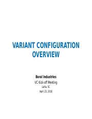 Understanding Variant Configuration In Product Management Course Hero