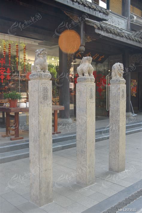 拴马桩 狴犴负屃鸱吻石雕高清图片下载 红动中国