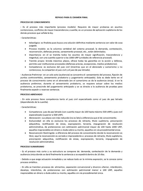 Repaso Para El Examen Final Pdf Divorcio Matrimonio