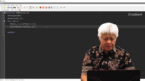 materi analisis numerik implementasi algoritma substitusi maju pada