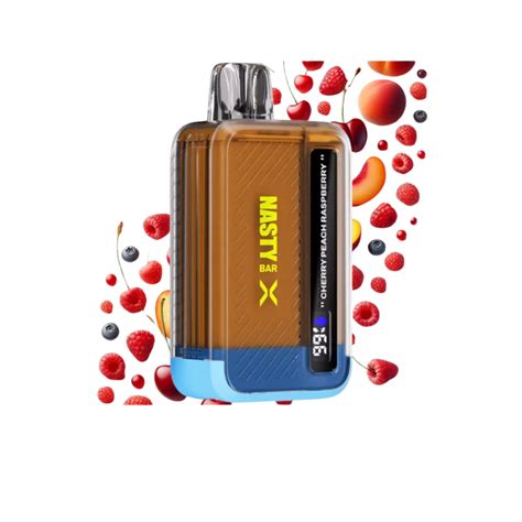 Nasty Cherry Peach Raspberry 9000 Puffs X9ki Disposable Vape Distro