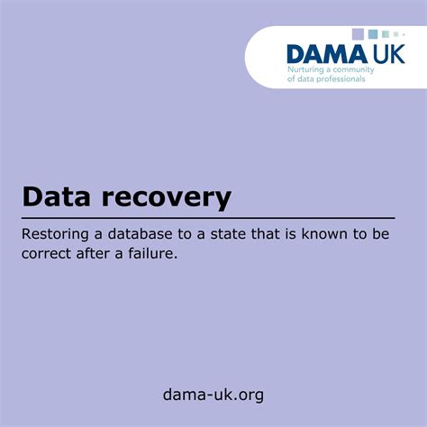 Dama Uk On Linkedin Datarecovery Damauk Data Datamanagement Definition