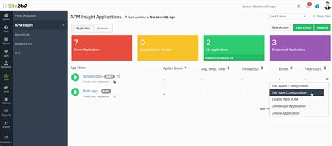 Apm Alerts Online Help Site24x7