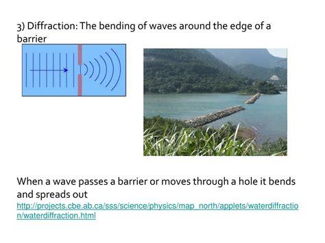 PPT Diffraction The Bending Of Waves Around The Edge Of A Barrier PowerPoint Presentation
