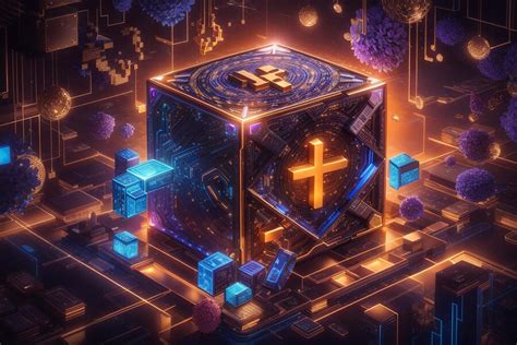 Premium Ai Image Square Chip Core Concept Design