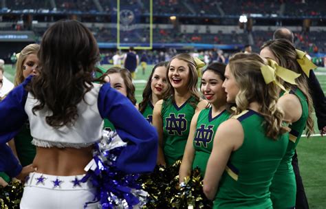 Notre Dame Cheerleaders Through The Years