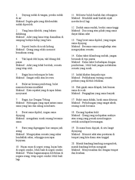 Koleksi Peribahasa Melayu Pdf