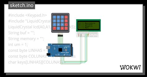 Keypad Lcd Wokwi Esp32 Stm32 Arduino Simulator