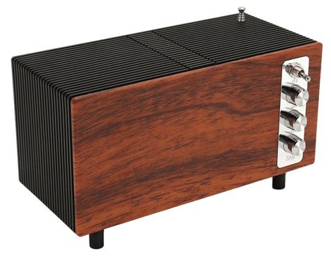 Penerima Radio Retro Vintage Terbuat Dari Kayu Dengan Bluetooth