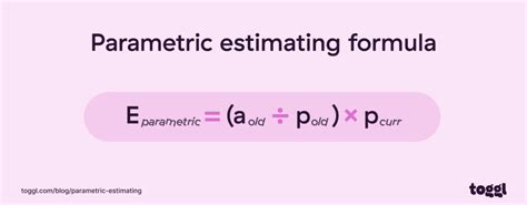 Parametric Estimating In Project Management Formula Steps