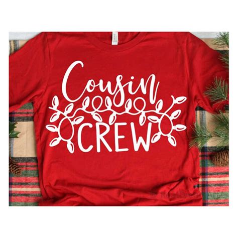 Christmas Cousin Crew Svg Christmas Lights Svg Christmas C Inspire