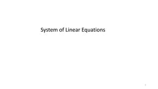 Lec System Of Linear Equations And Vector Space Pptx