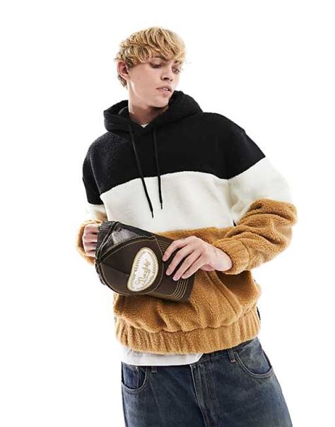 Asos Design Sweat Oversize En Imitation Peau De Mouton Effet Color