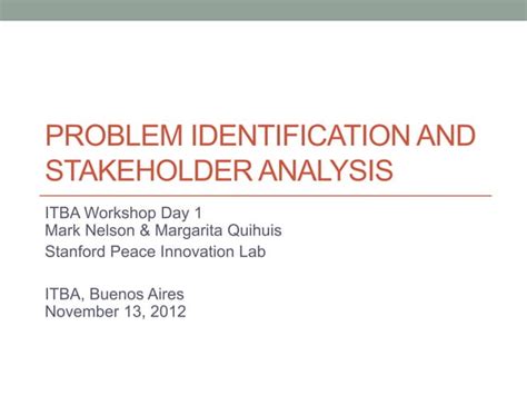 Stanford Peace Innovation Lab ITBA Argentina Workshop Day 1 PPT